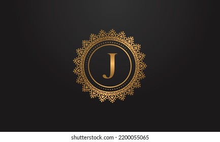 Luxury Logo Design Vector J Stock Vector (Royalty Free) 2200055065 ...