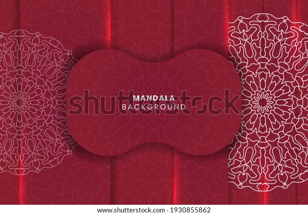 Luxury Mandala Background Maroon Abstract Mandala Stock Vector (Royalty ...