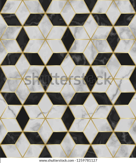 Luxury Marble Mosaic Star Tile Seamless Stock Vector (Royalty Free ...