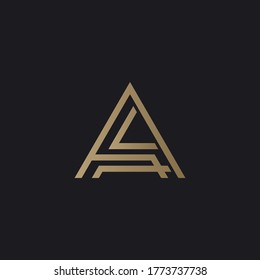Luxury Monogram Initial Letter Logo Design Stock Vector (Royalty Free ...