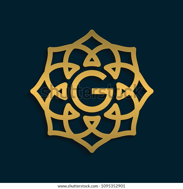 Luxury Monogram Letter G Logo Template Stock Vector (Royalty Free ...