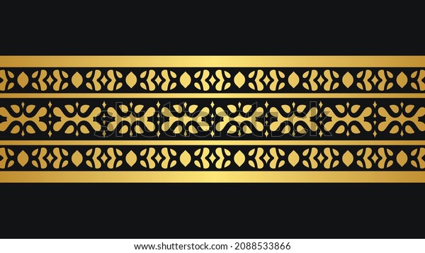 Luxury Ornamental Border Design Template Stock Vector (Royalty Free ...