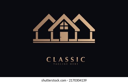 Luxury Palace Vector Logo Monograme Template Stock Vector (Royalty Free ...