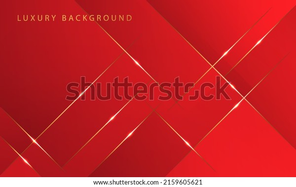 Luxury Red Background Gold Stripes Stock Vector (Royalty Free ...
