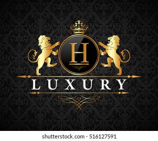 Luxury Royal Elegant Logo Vector Design Stock Vector (Royalty Free ...