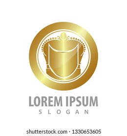 Luxury Shield Circle Crown Logo Concept Stock Vector (Royalty Free ...