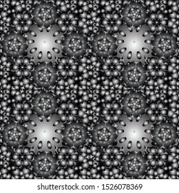 Luxury Silver Seamless Pattern Stars Vector Stock Vector (Royalty Free ...