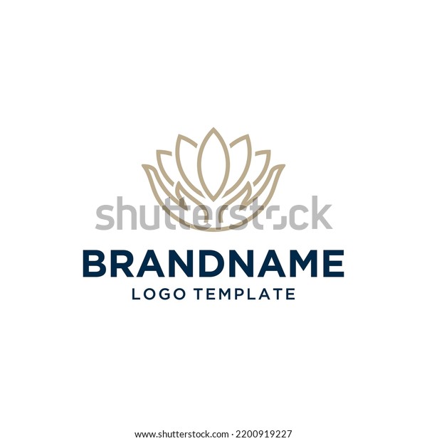 Luxury Spa Hand Logo Vector Minimlist Stock Vector (Royalty Free ...