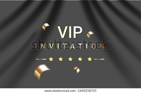 Luxury Vip Curtain Background Vector Luxury Stock Vector (Royalty Free ...