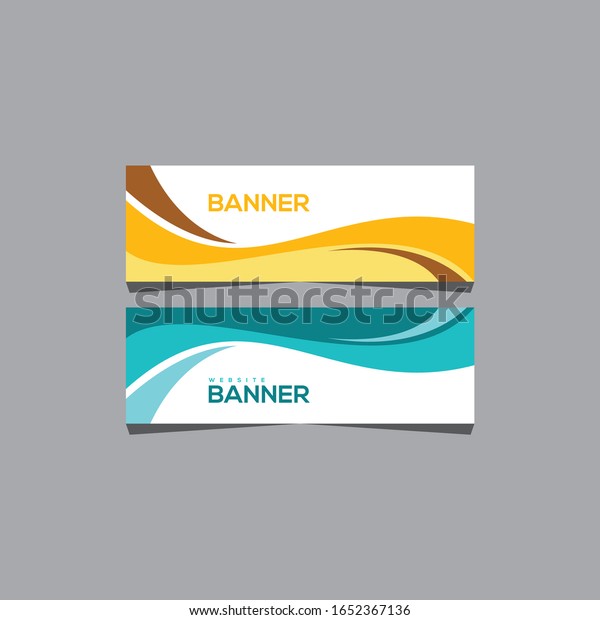 Luxury Web Banner Design Professional Web Stock Vector (Royalty Free ...