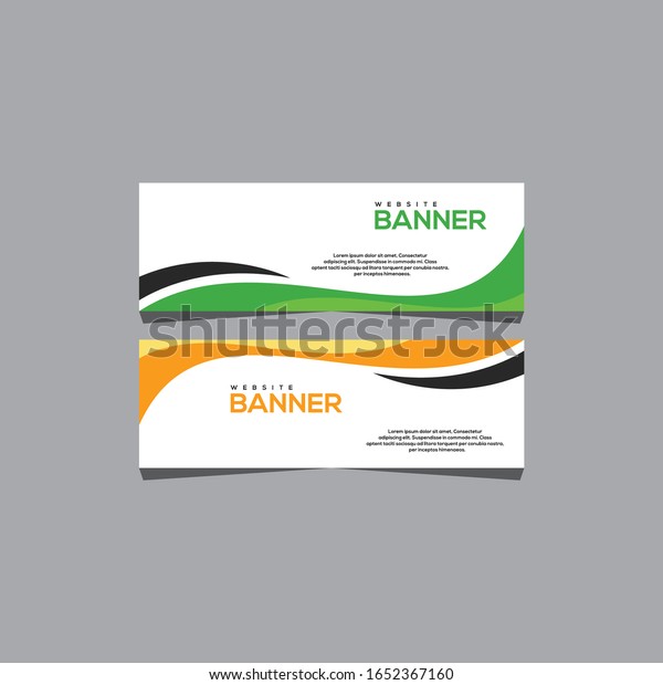 Luxury Web Banner Design Professional Web Stock Vector (Royalty Free ...