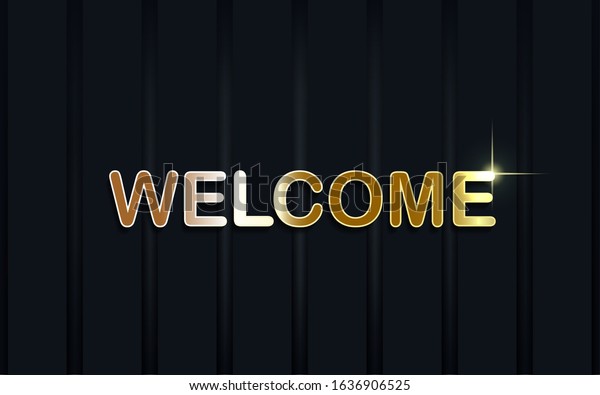 Luxury Welcome Dark Blue Background Vector Stock Vector (Royalty Free ...