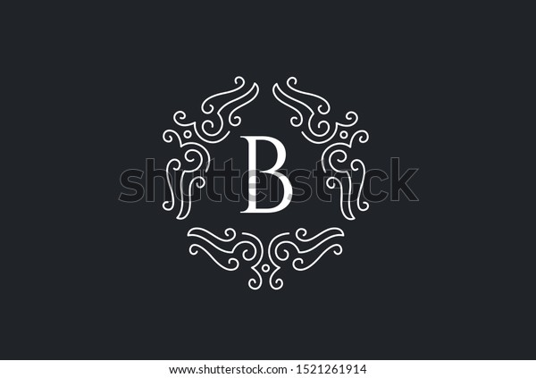 Luxury White Black Logo Design Template Stock Vector (Royalty Free ...