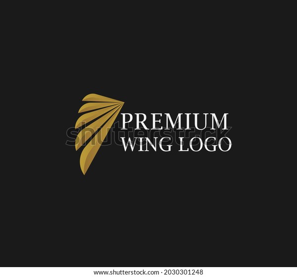 Luxury Wing Logo Design Template Stock Vector (Royalty Free) 2030301248 ...