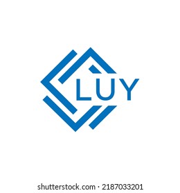 Luy Letter Logo Design On White Stock Vector (Royalty Free) 2187033201 ...
