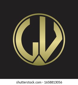 Lv Logo Monogram Circle Piece Ribbon Stock Vector (Royalty Free ...