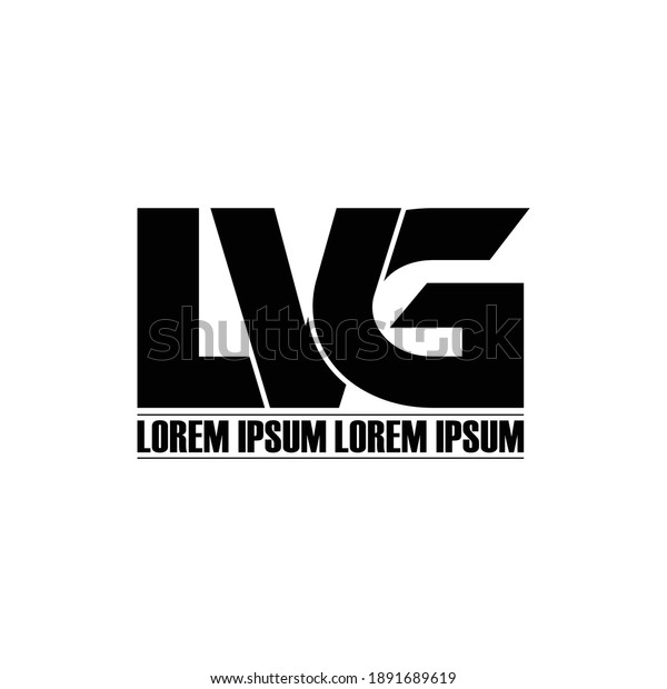 Lvg Letter Monogram Logo Design Vector Stock Vector (Royalty Free ...
