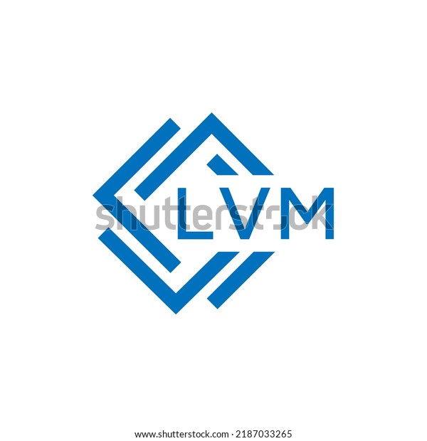 Lvm Letter Logo Design On White Stock Vector (Royalty Free) 2187033265 ...