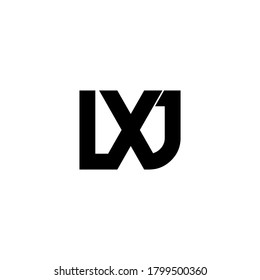 Lxj Letter Original Monogram Logo Design Stock Vector (Royalty Free ...