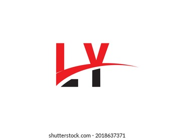 Ly Letter Initial Logo Design Template Stock Vector (Royalty Free ...