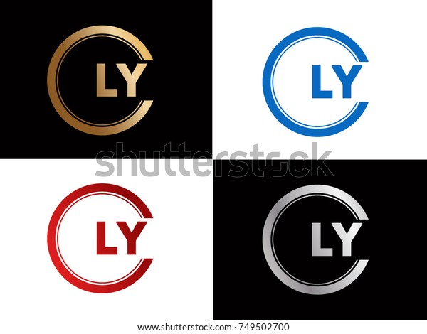 Ly Logo Letter Design Vector Red Stock Vector (Royalty Free) 749502700 ...
