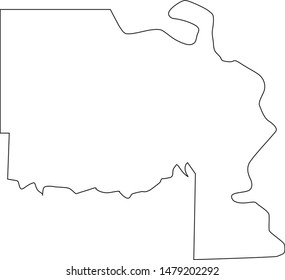 Lyman County Map State South Dakota Stock Vector (Royalty Free ...