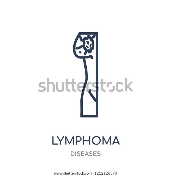 Lymphoma Icon Lymphoma Linear Symbol Design Stock Vector (Royalty Free ...