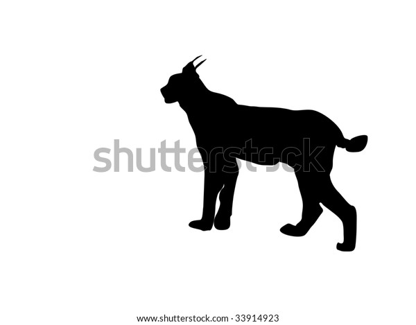 Lynx Silhouette Stock Vector (Royalty Free) 33914923