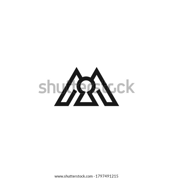 M Abstract Logo Lock Icon Stock Vector (Royalty Free) 1797491215