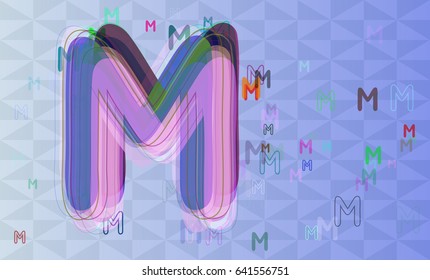 M Alphabet Art Design Stock Vector (Royalty Free) 641556751 | Shutterstock
