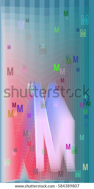 M Alphabet Art Vector Stock Vector (Royalty Free) 584389807 | Shutterstock
