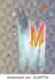 M Alphabet Background Idea Stock Vector (Royalty Free) 612497732 ...