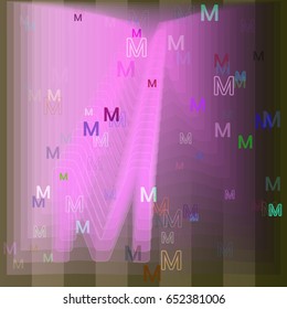 M Alphabet Design Vector Stock Vector (Royalty Free) 652381006 ...