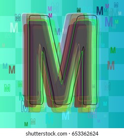 M Alphabet Texture Template Stock Vector (Royalty Free) 653362624 ...