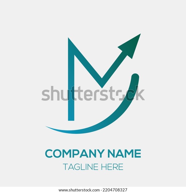 M Arrow Letter Logo Arrow Logo Stock Vector (Royalty Free) 2204708327 ...