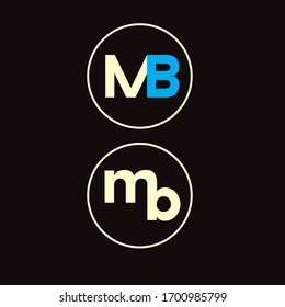M B Letter Logo Abstract Design Stock Vector (Royalty Free) 1700985799 ...