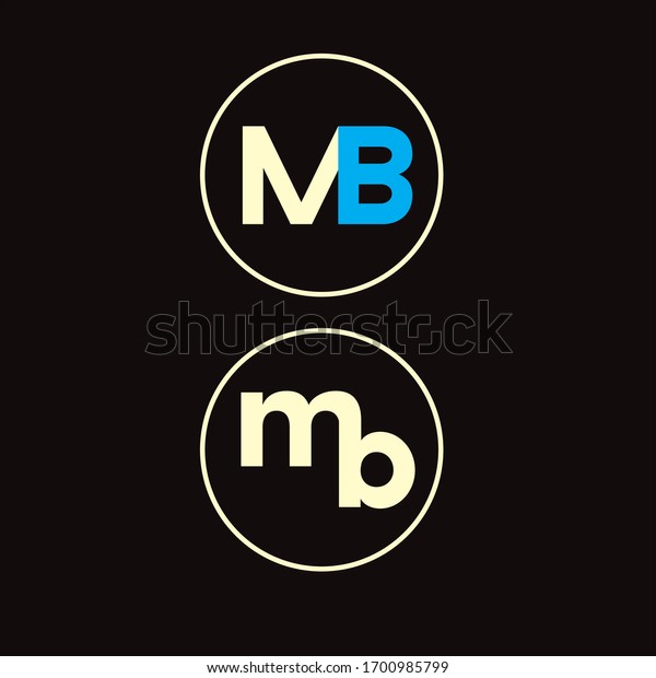 M B Letter Logo Abstract Design Stock Vector (Royalty Free) 1700985799 ...