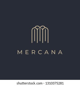 M Building Logo Design Template Stock Vector (Royalty Free) 1310375281 ...