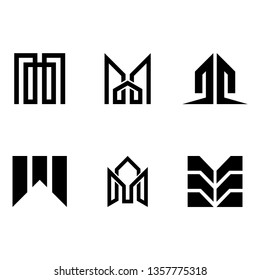 M Bulding Logo Stock Vector (Royalty Free) 1357775318 | Shutterstock
