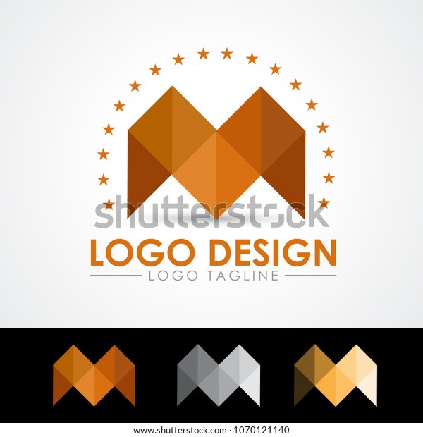 M Color Logo Design Template Vector Stock Vector (Royalty Free ...