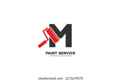 M Construction Logo Design Inspiration Vector Stock Vector (Royalty ...