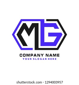 M G Initial Letter Modern Logo Stock Vector (Royalty Free) 1294003957 ...