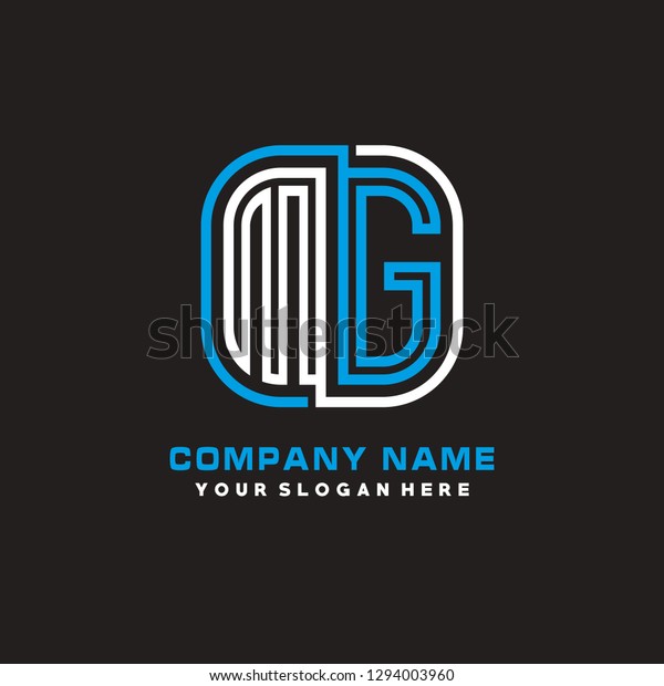 M G Initial Letter Modern Logo Stock Vector (Royalty Free) 1294003960 ...