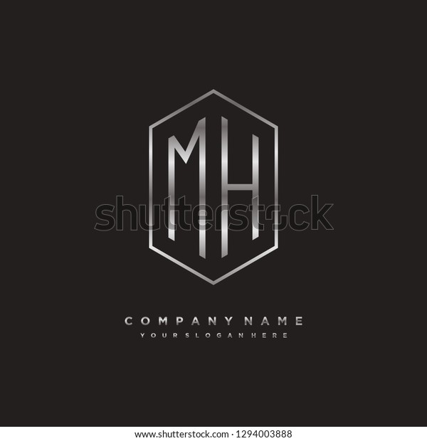 M H Initial Letter Modern Logo Stock Vector (Royalty Free) 1294003888 ...