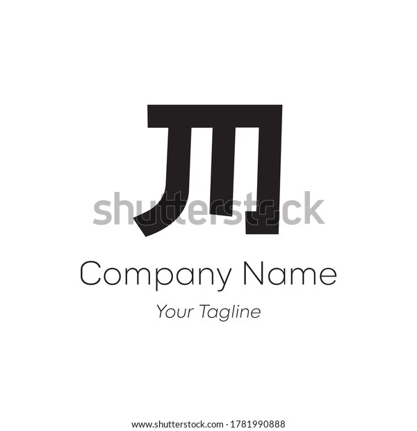 M Jil Letter Line Logo Design Stock Vector (Royalty Free) 1781990888 ...