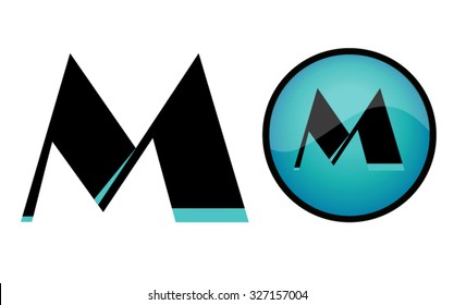M Letter Button Icon Stock Vector (Royalty Free) 327157004 | Shutterstock