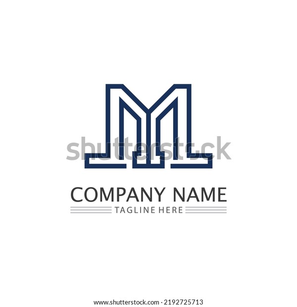 M Letter M Font Icon Logo Stock Vector (Royalty Free) 2192725713 ...
