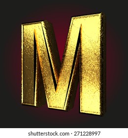 M Letter Gold Stock Vector (Royalty Free) 271228997 | Shutterstock