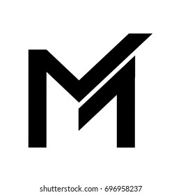 Creative Double M Letter Logo Stock Illustration 1769274044 | Shutterstock