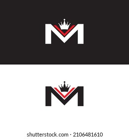 M Letter Logo Crown Vector Eps Stock Vector (Royalty Free) 2106481610 ...